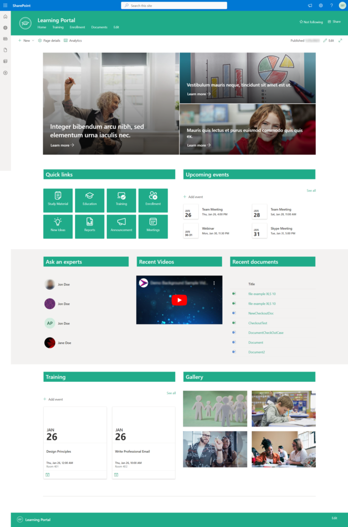 Learning Portal - Integrano